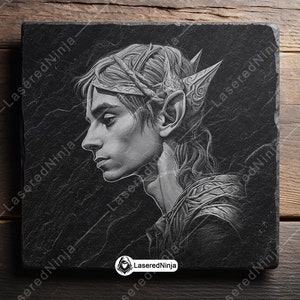 Male Elf Elven Prince Enchanted Myth Fantasy Face Warrior Laser File ...