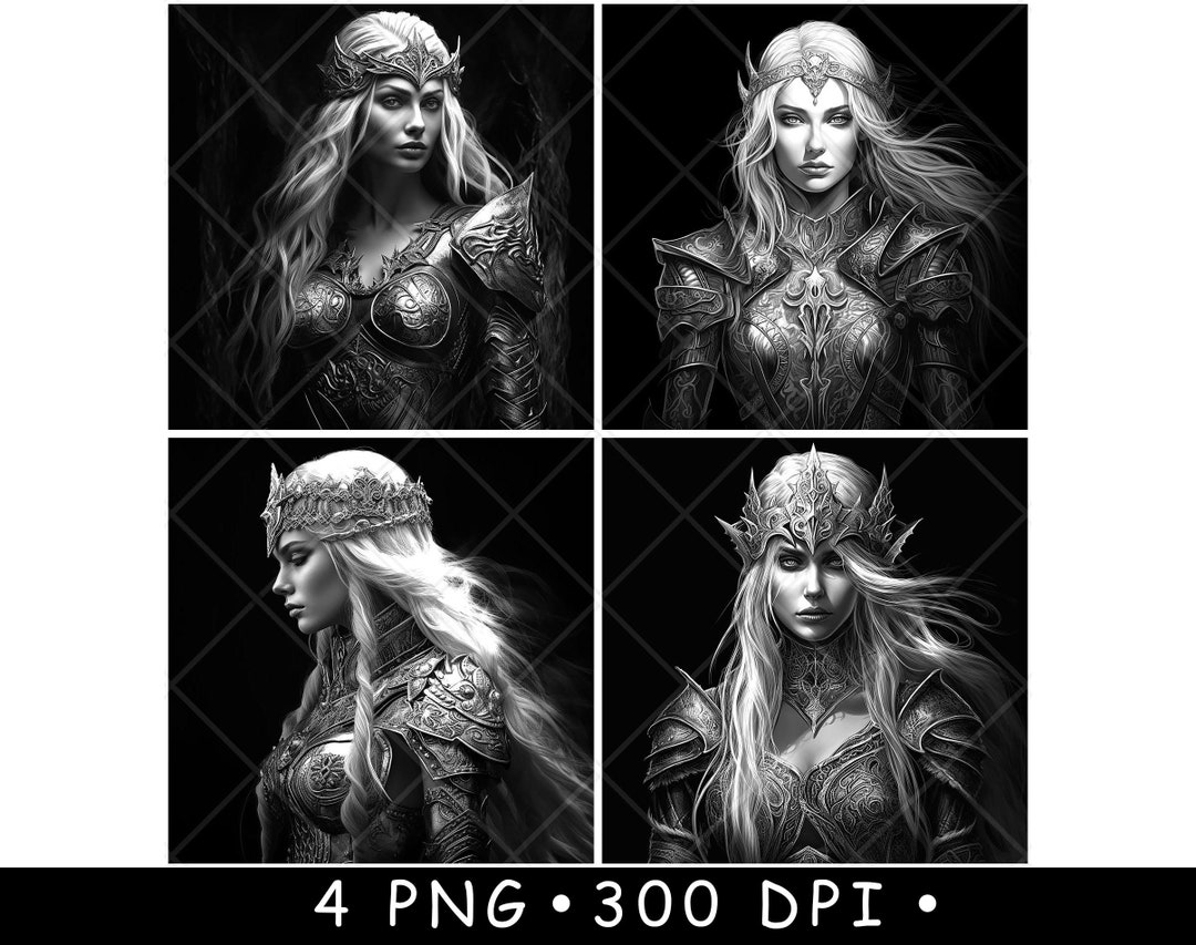 Female Elf Warrior Princess Lady Elven Maiden Myth Gothic Laser File ...