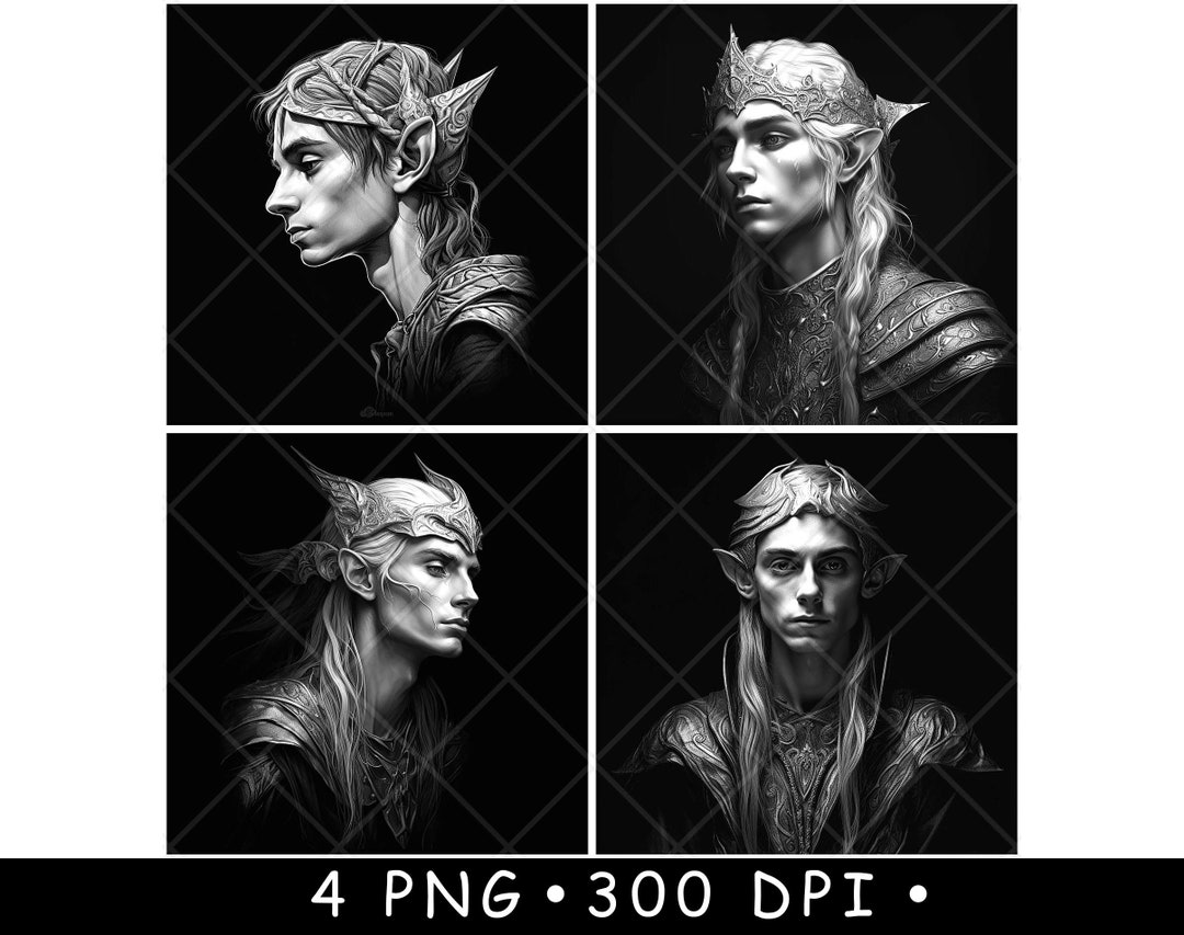 Male Elf Elven Prince Enchanted Myth Fantasy Face Warrior Laser File ...