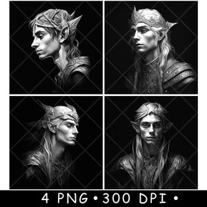 Male Elf Elven Prince Enchanted Myth Fantasy Face Warrior Laser File ...