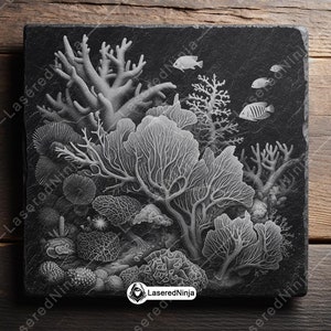 Coral Reef Underwater Tropical Ocean Sea Marine Life Fish Laser File ...