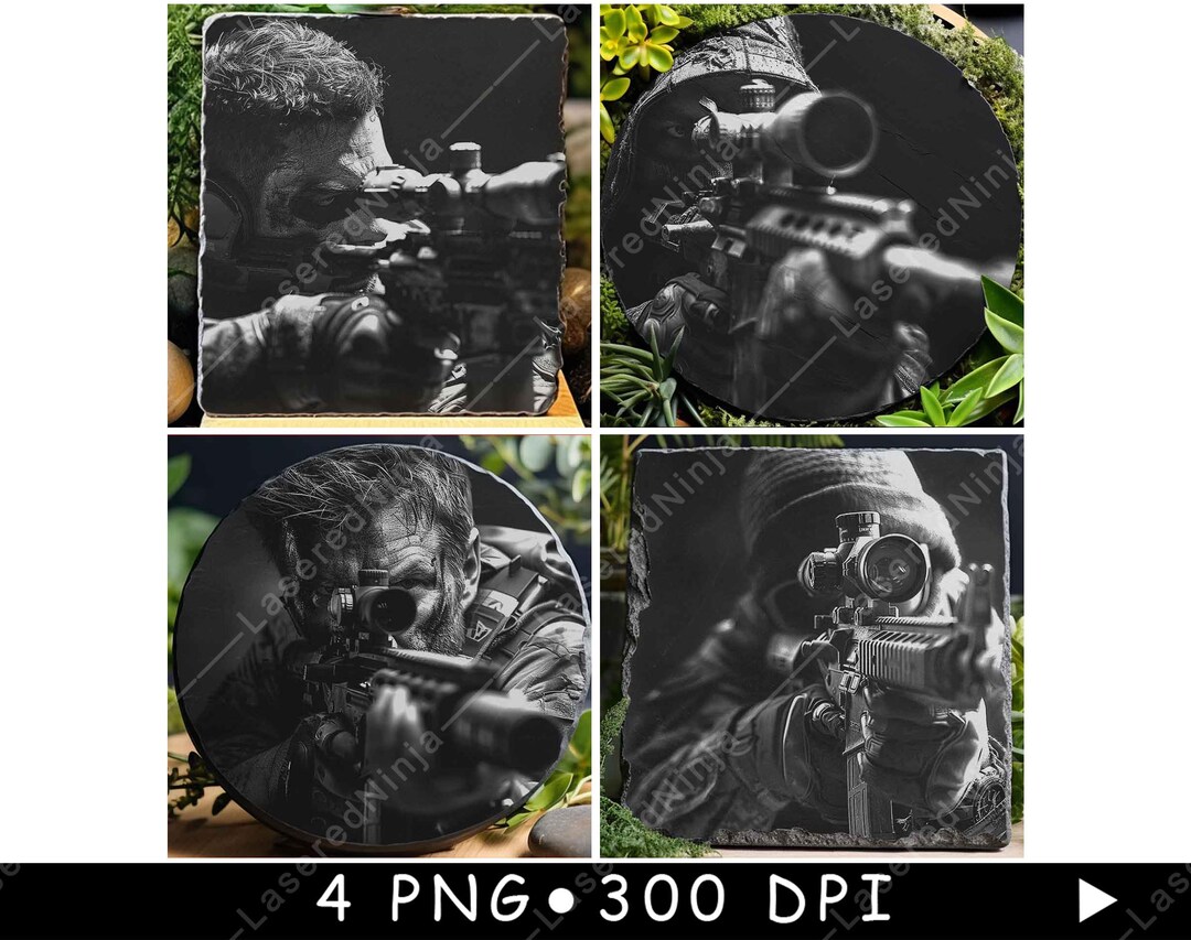 Sniper Soldier Rifle Tactical Military Marksman Shooter Laser File ...