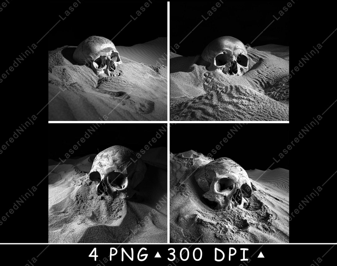Skull Desert Sand Skeleton Dead Man Buried Corpse Bones Laser File ...