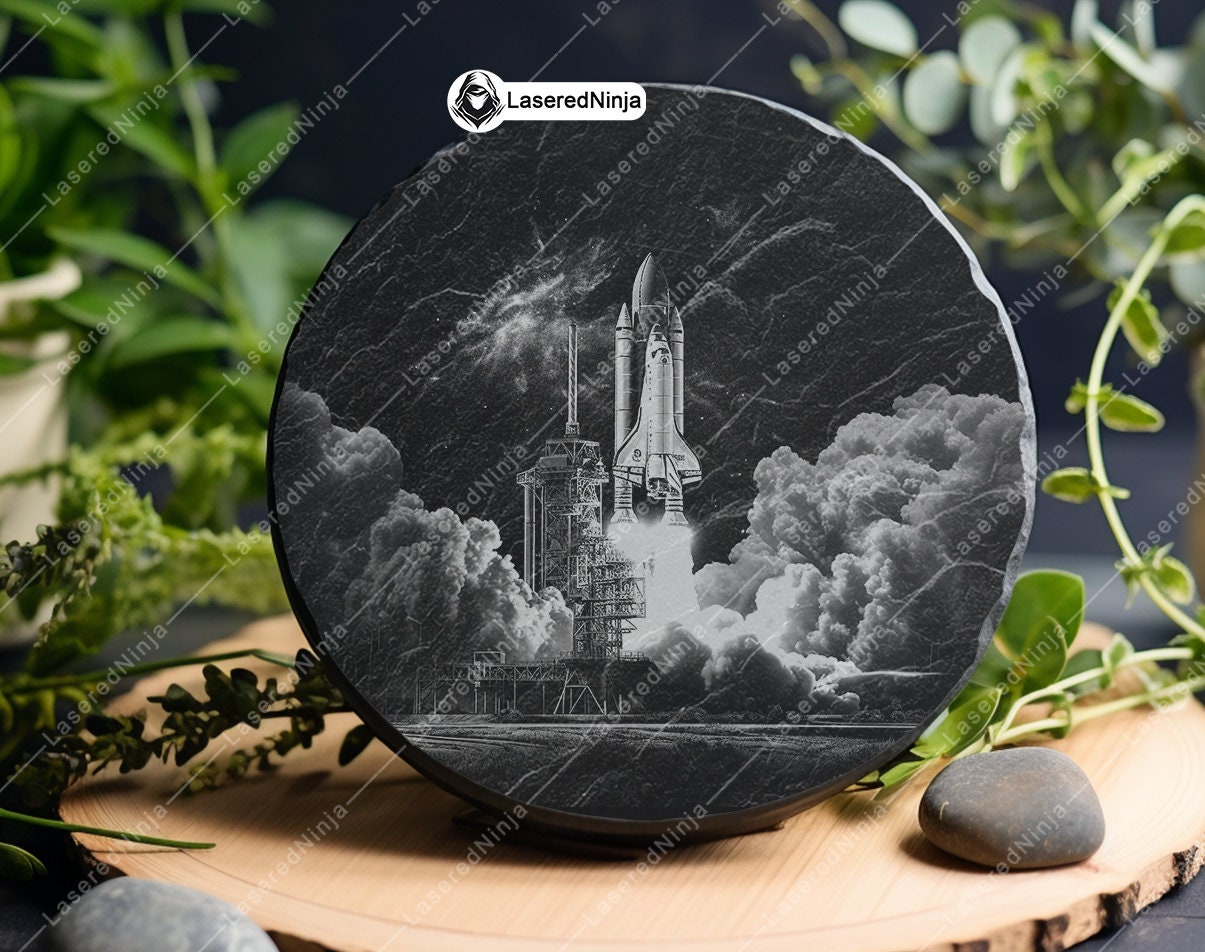 Kennedy Space Center Nasa Rocket Cape Canaveral Coaster Laser File ...