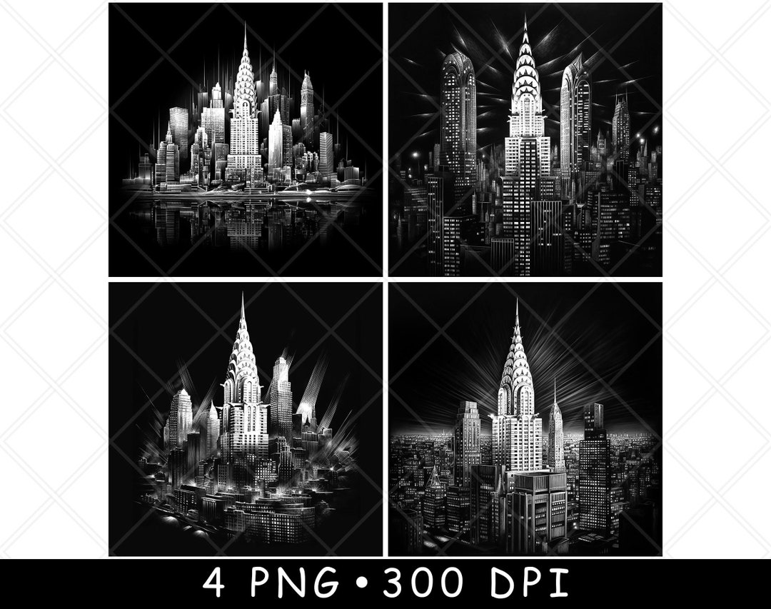 Chrysler Building Skyscraper New York Manhattan Landscape Laser File ...