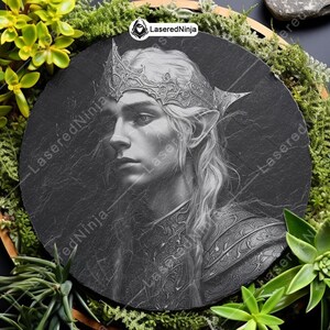 Male Elf Elven Prince Enchanted Myth Fantasy Face Warrior Laser File ...