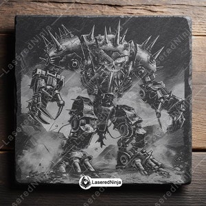 Spiky Monster Robot Spiny Beast Scary Mecha Bot Machine Laser File ...