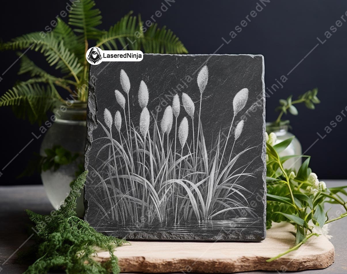 Cattail Reed Typha Marsh Swamp Pond Grass Wetland Plants Laser File ...