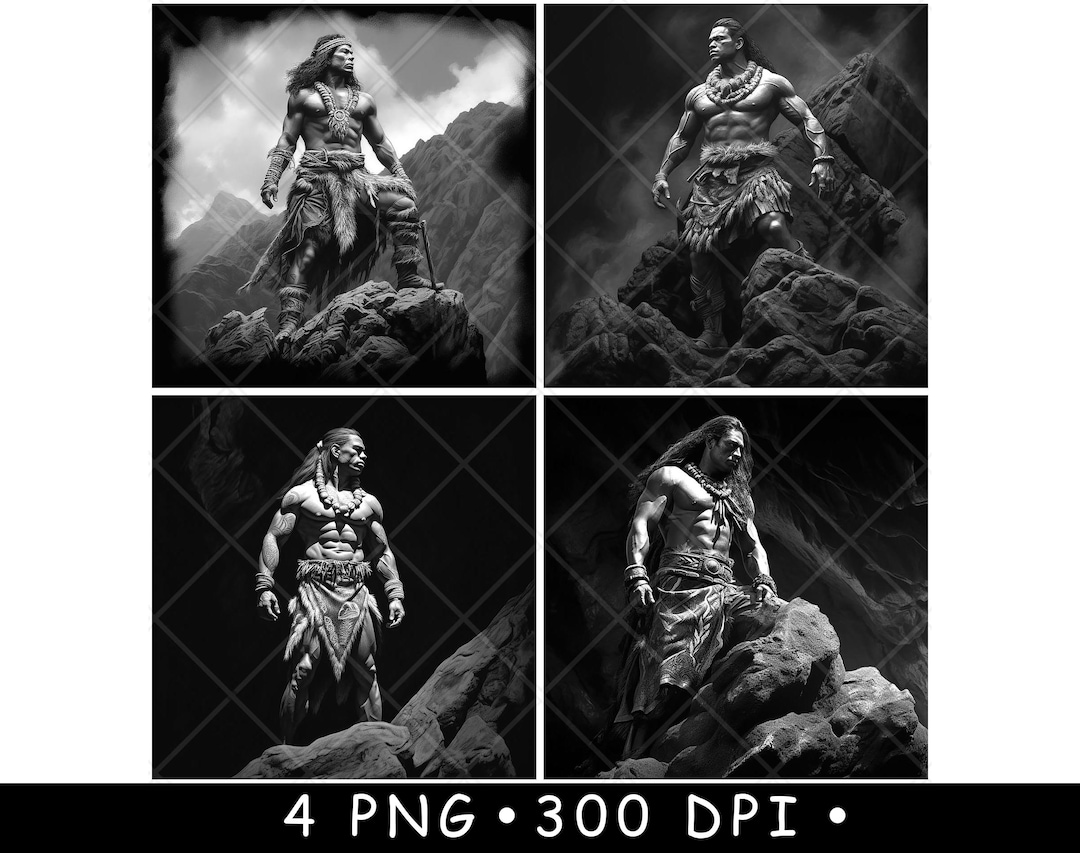 Hawaiian Warrior Samoan Koa Polynesian Tongan Tribal Rock Laser File ...