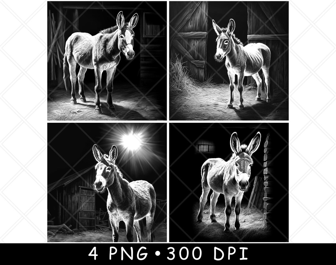 Donkey Burro Mule Ass Rustic Barn Ranch Esel Farm Animal Laser File ...