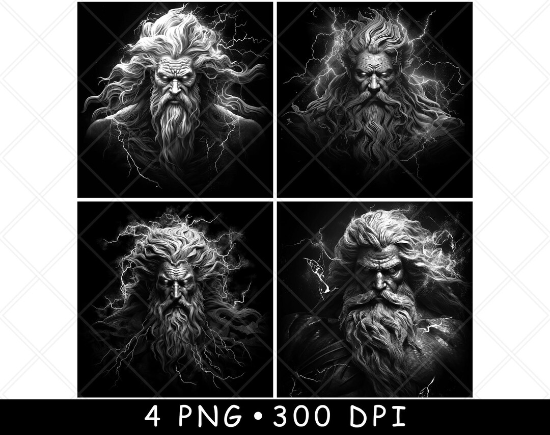 Zeus God of Thunder Ancient Greek King Sky Myth Thor Art Coaster Laser ...