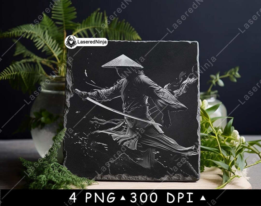 Japanese Samurai Warrior Katana Swordman Ninja Assassin Laser File ...