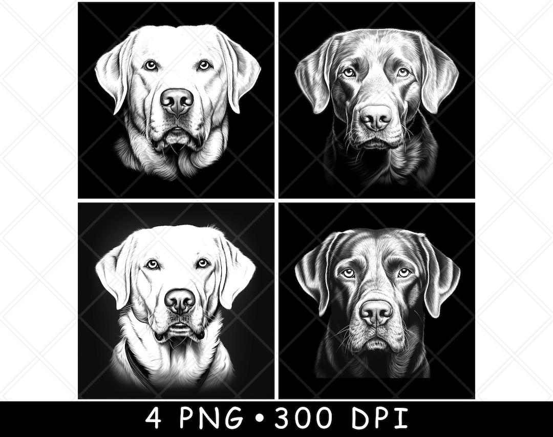 Labrador Retriever Head Golden Lab Intelligent Guide Dog Laser File ...