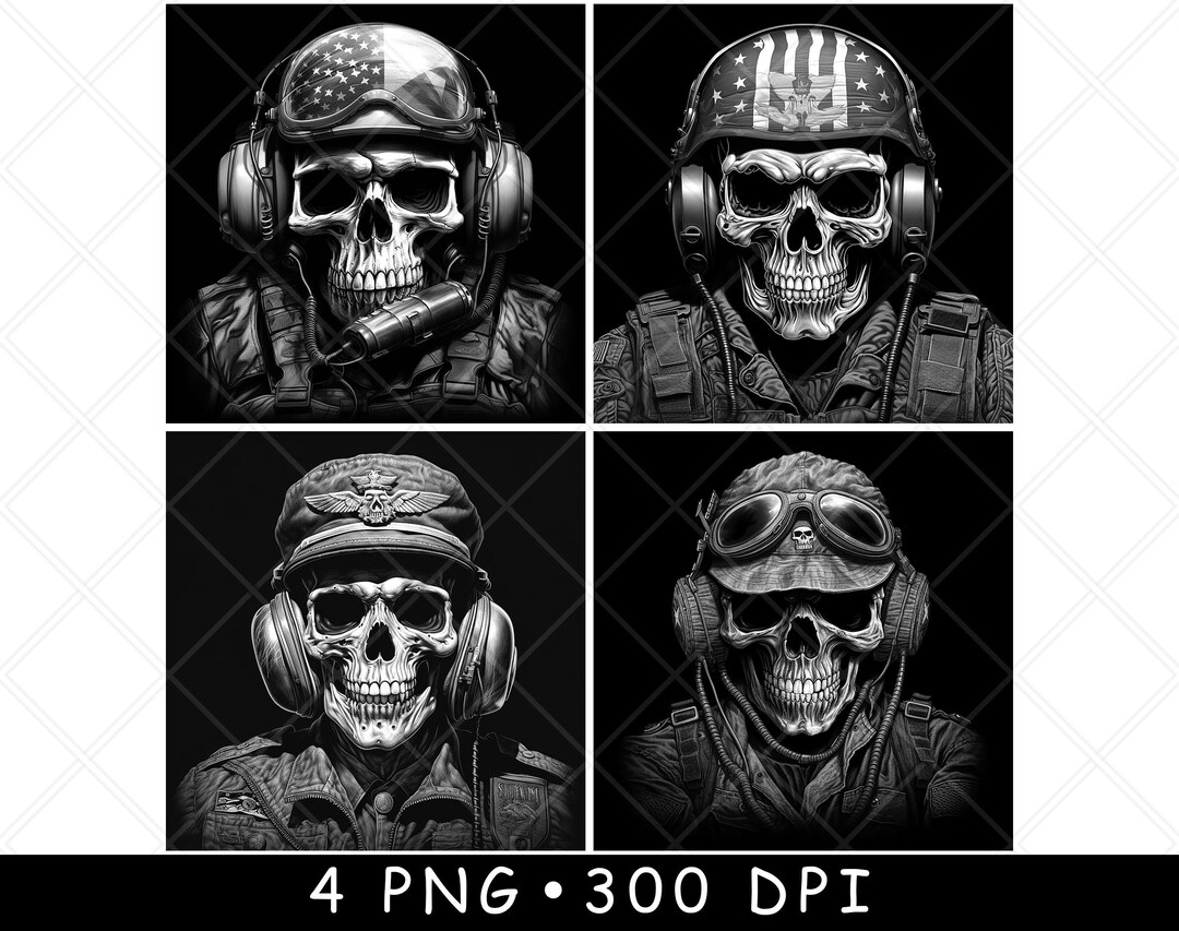 Skull US Military Skeleton Army Navy Patriot Swat Laser PNG Slate ...