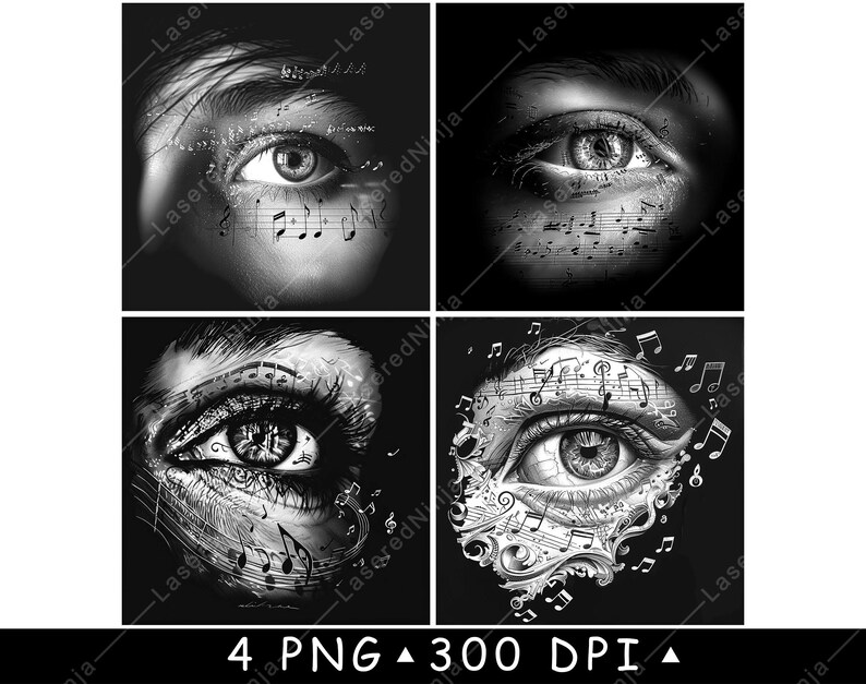 Eye Musical Notes Piece Tears Singer Artist Music Soul Laser File ...