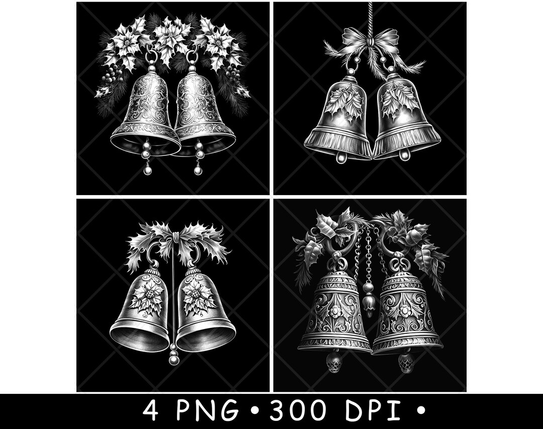 Christmas Bells Jingle Sleigh Xmas Chimes Decor Gift Idea Laser File ...