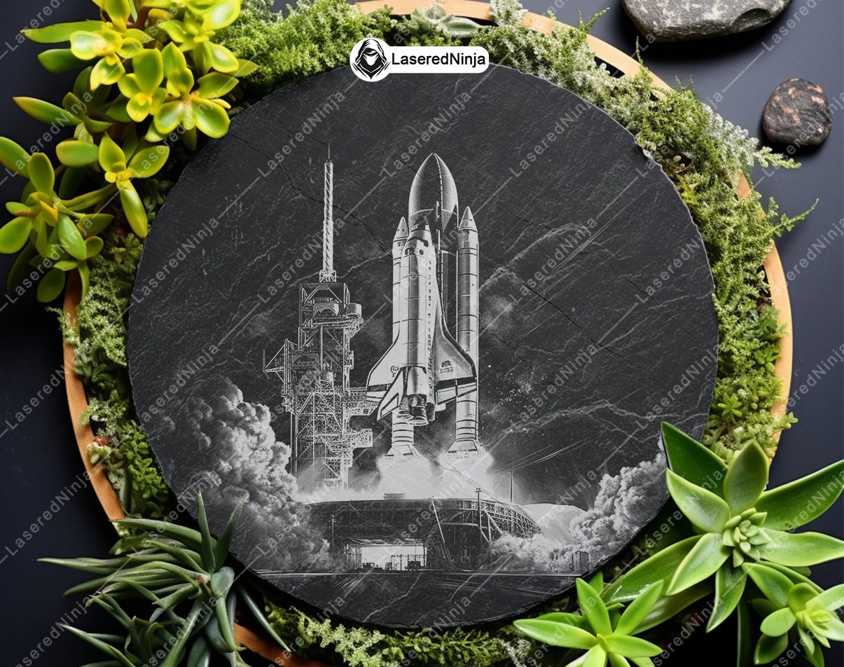 Kennedy Space Center Nasa Rocket Cape Canaveral Coaster Laser File ...