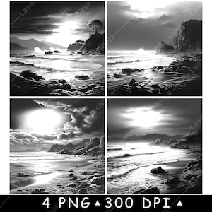 Coastal Scene Seascape Sea Wave Rocky Seaside Cliff Coaster Laser File ...