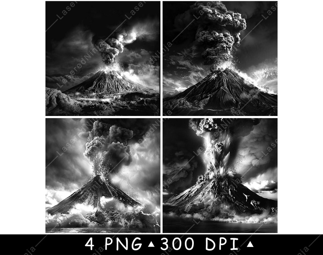 Volcanic Eruption Volcano Explosion Ash Lava Smog Magma Laser File ...