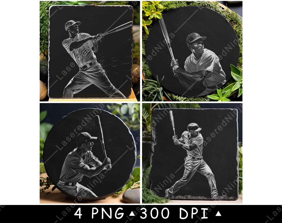 Baseball Player Bat Swing Strike Ball Sport Home Base Run Laser File ...
