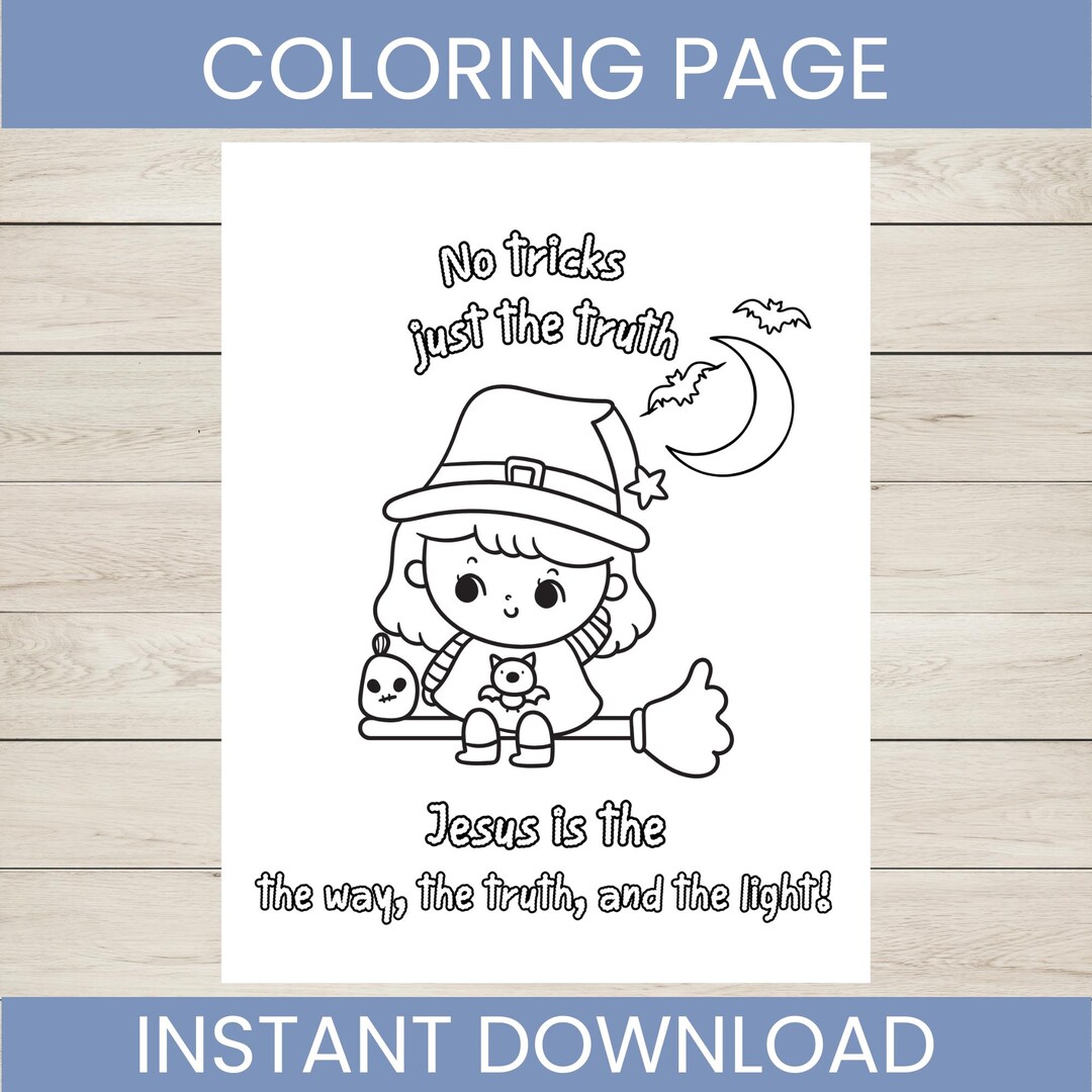 Jesus is the Way Coloring Page Sunday School Christian Fall Jesus ...