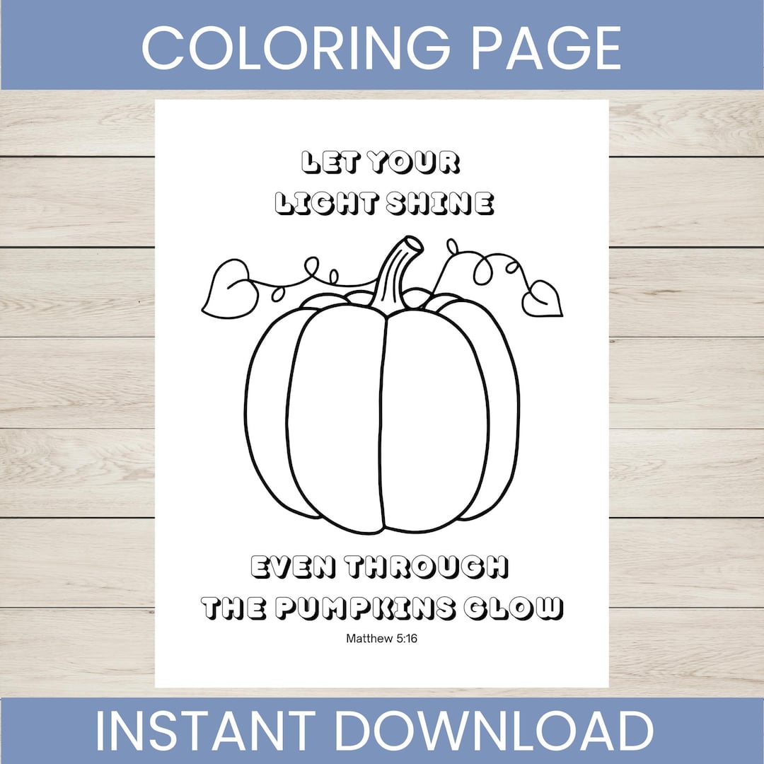 Be the Light Coloring Page | Bible Lesson | Sunday School | Christian ...