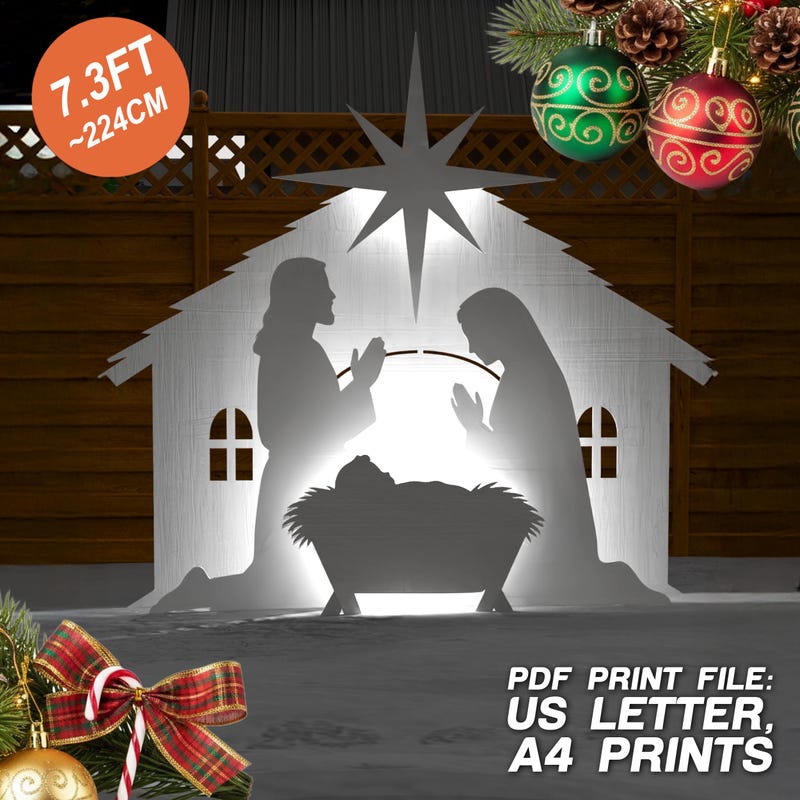 Wooden Nativity Stable - Etsy