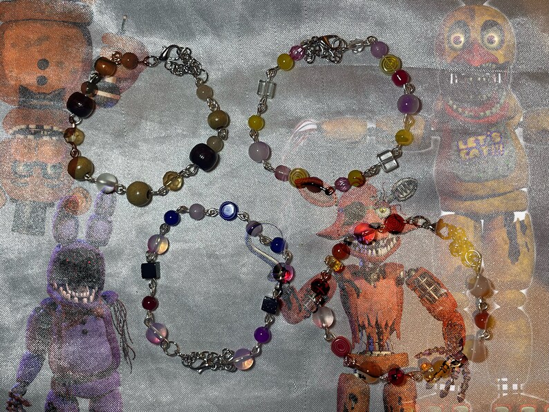 Foxy Five Nights at Freddys Subtle Character Bracelet Fnaf Handmade ...