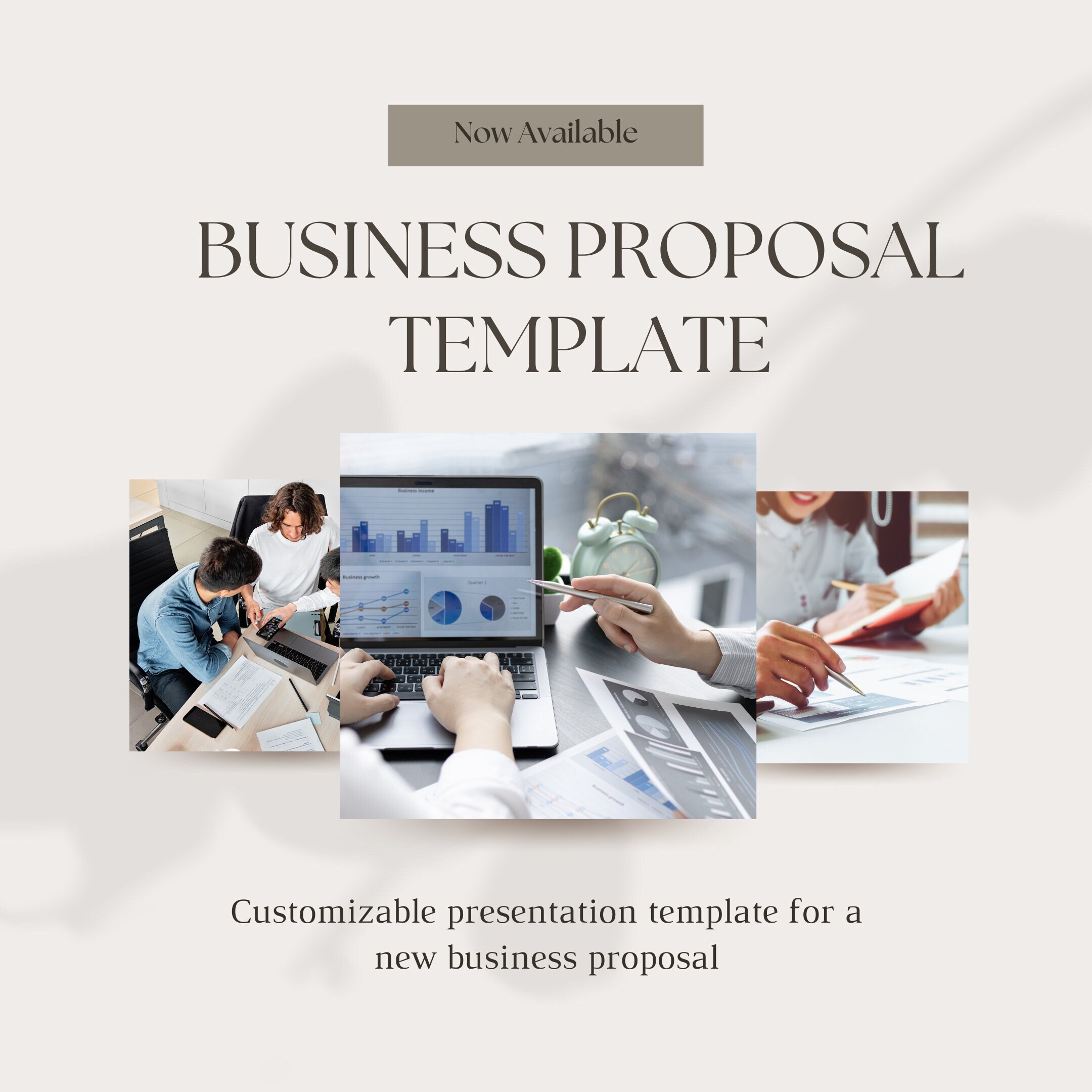Business Proposal Presentation Template - EDITABLE - Etsy