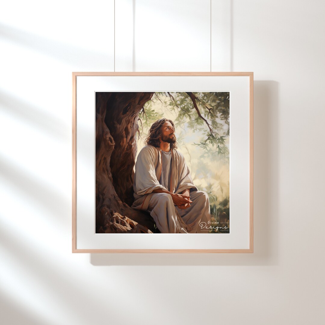 Jesus in Humble Prayer HD - Etsy