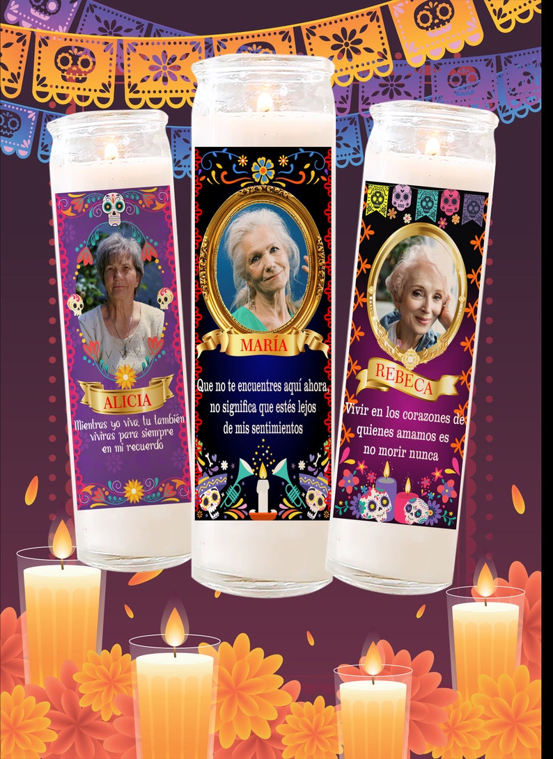 Day of the Dead Candle Labels - Etsy
