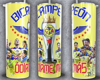 Club America Campeon 2023 Tumbler Wrap PNG - Etsy