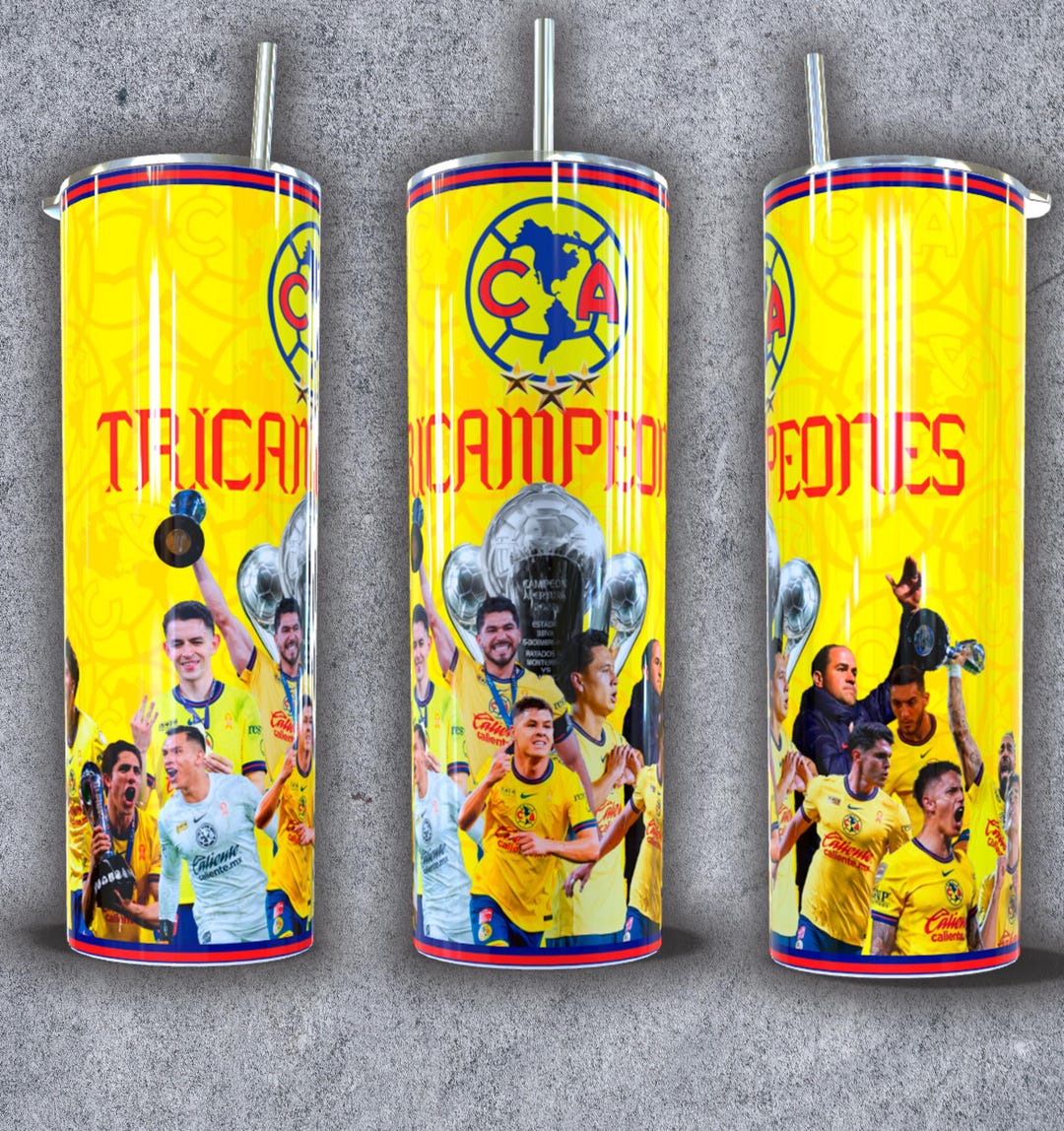 Club America PNG Wrap for 20 Oz Skinny Tumbler, America Three-time ...