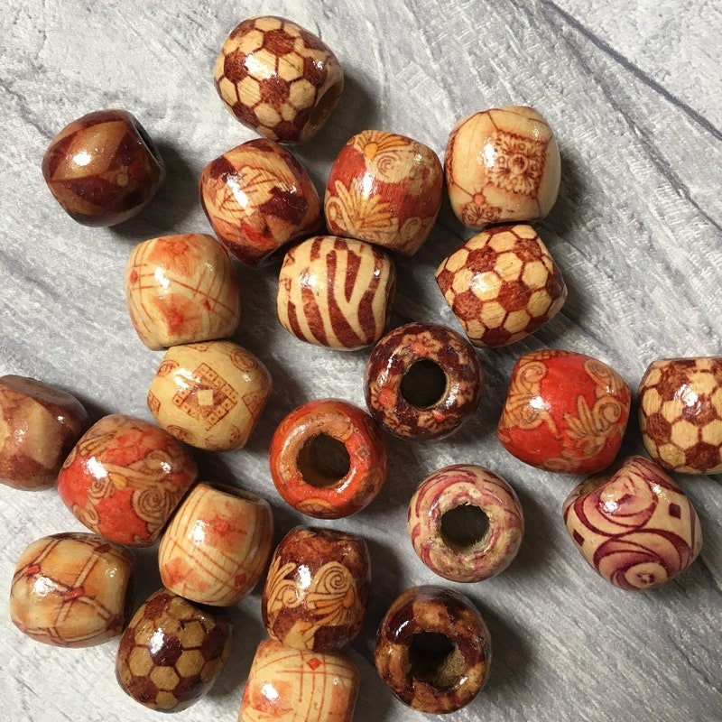 Wooden Macrame Beads - Etsy