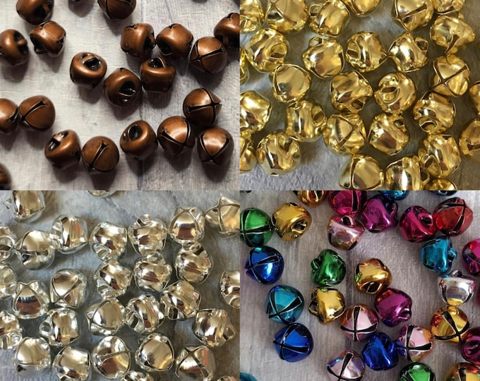 Tiny Christmas Bells,jingle Bells Charms,mini Coloured Bells for Diy ...
