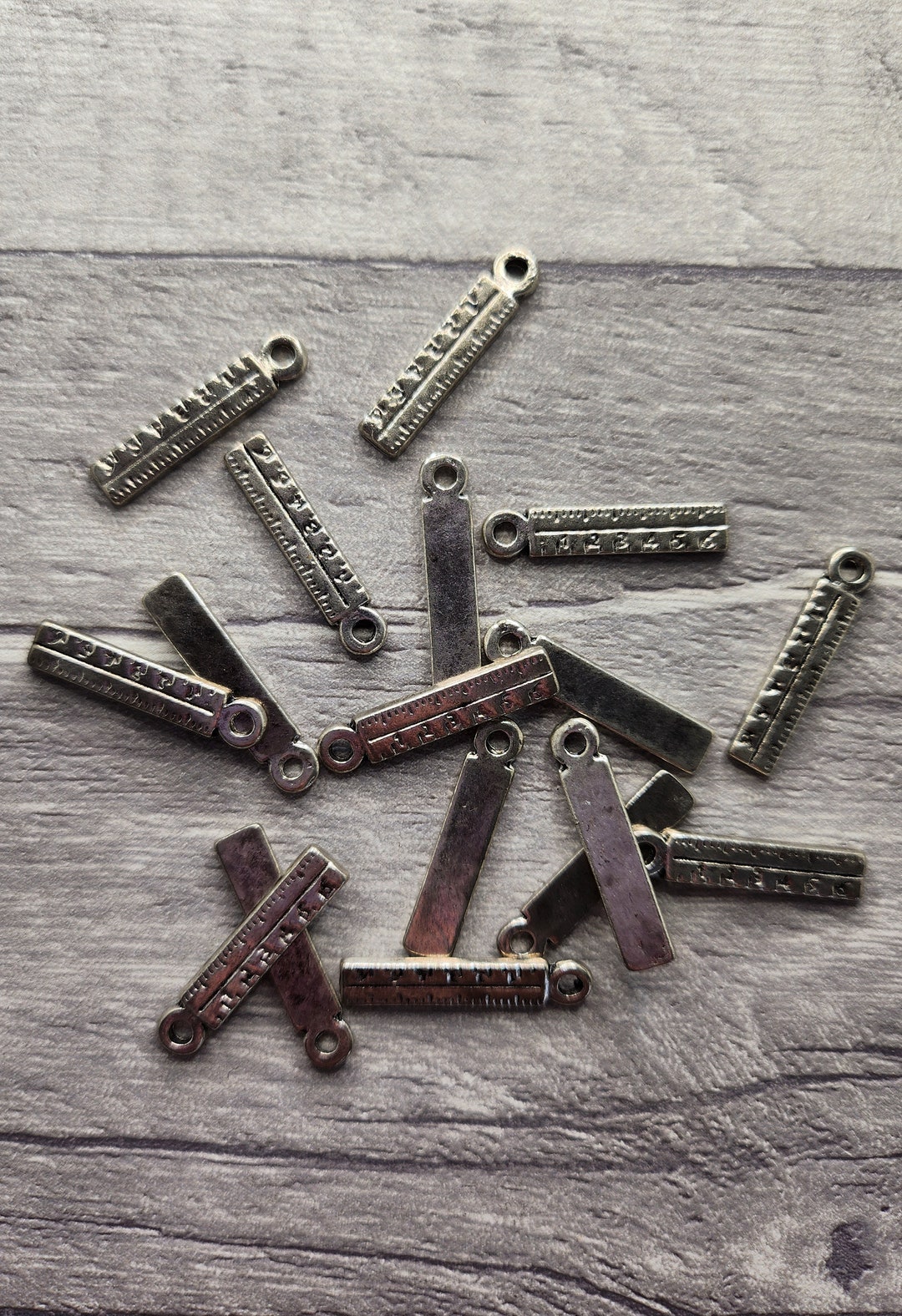 Measuring Ruler Charms, Tibetan Style, Antique Silver, Jewellery Craft ...