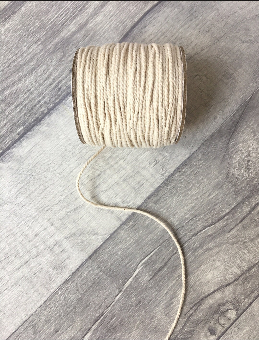 Twisted Cotton Macrame Cord | Soft Craft Rope, DIY Jewelry (10 Metres ...