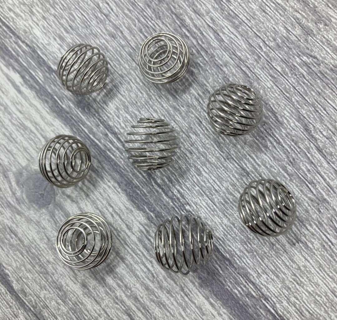 Spiral Bead Cage X 20, 14mm, Jewellery Pendant Making - Etsy