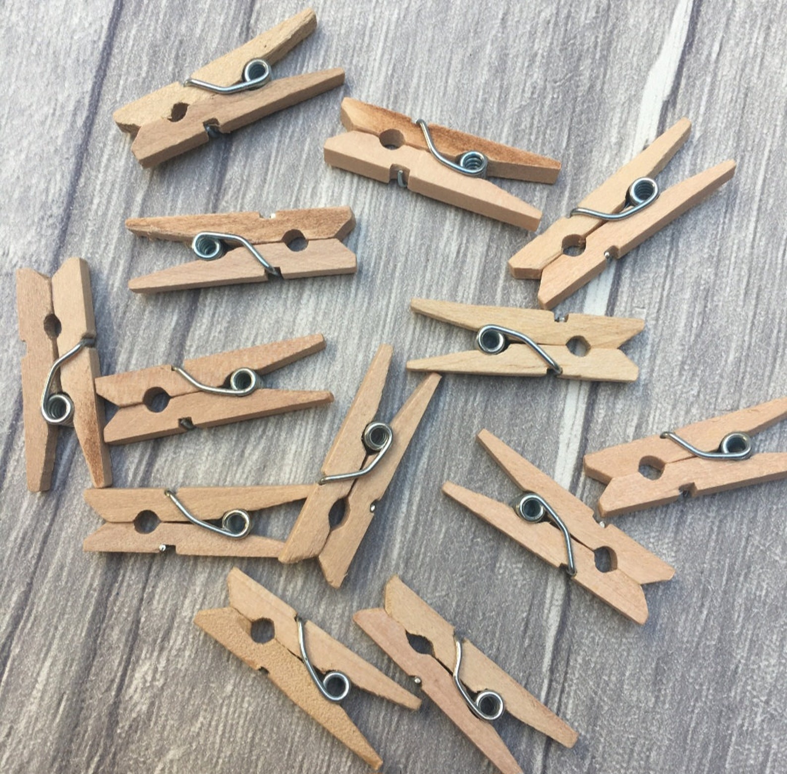 Mini Natural Wooden Pegs, Craft Supplies (25mm) - Etsy UK