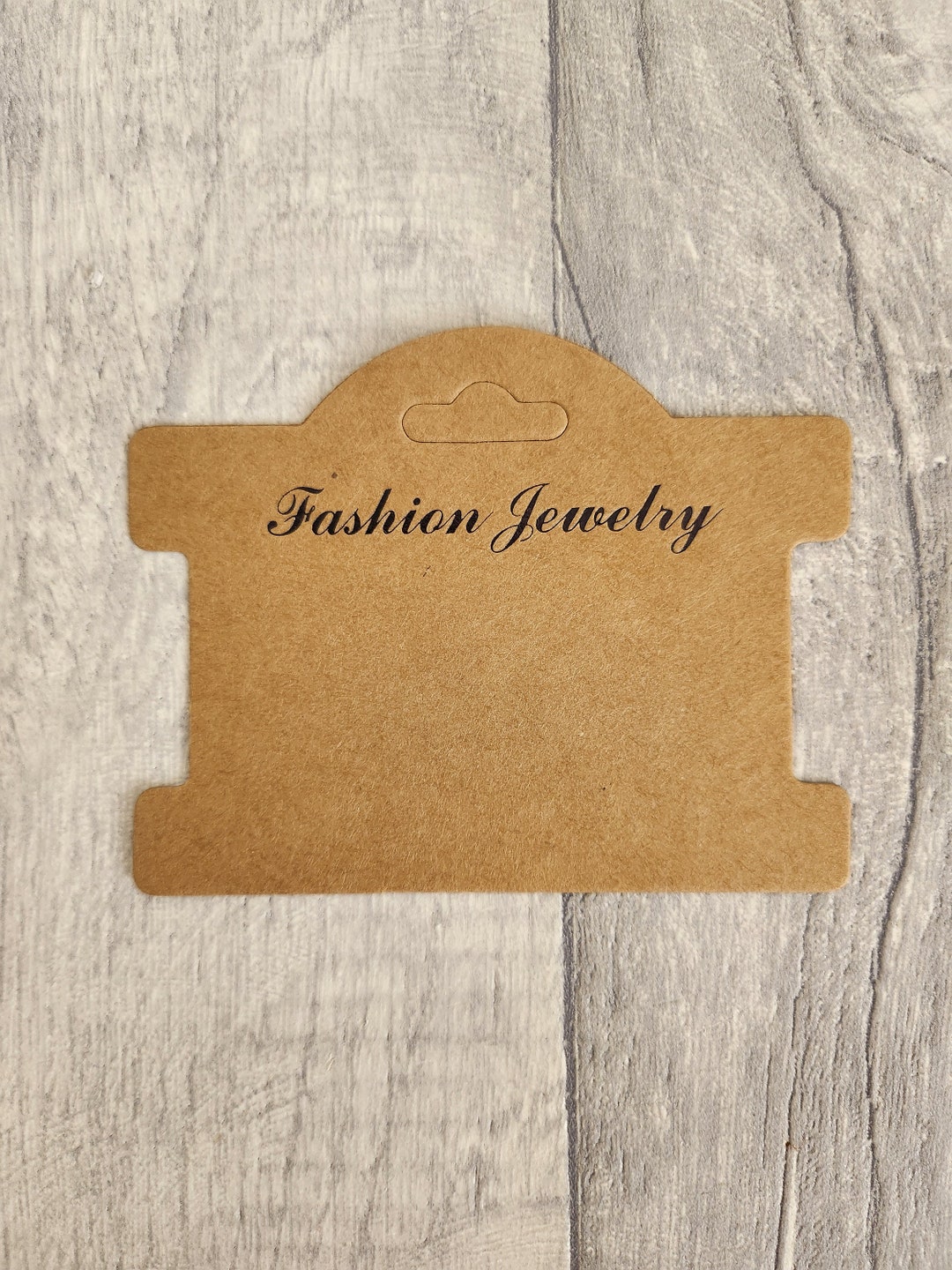 Kraft Jewellery Display Cards X25 | Necklace & Bracelet Backing Cards ...