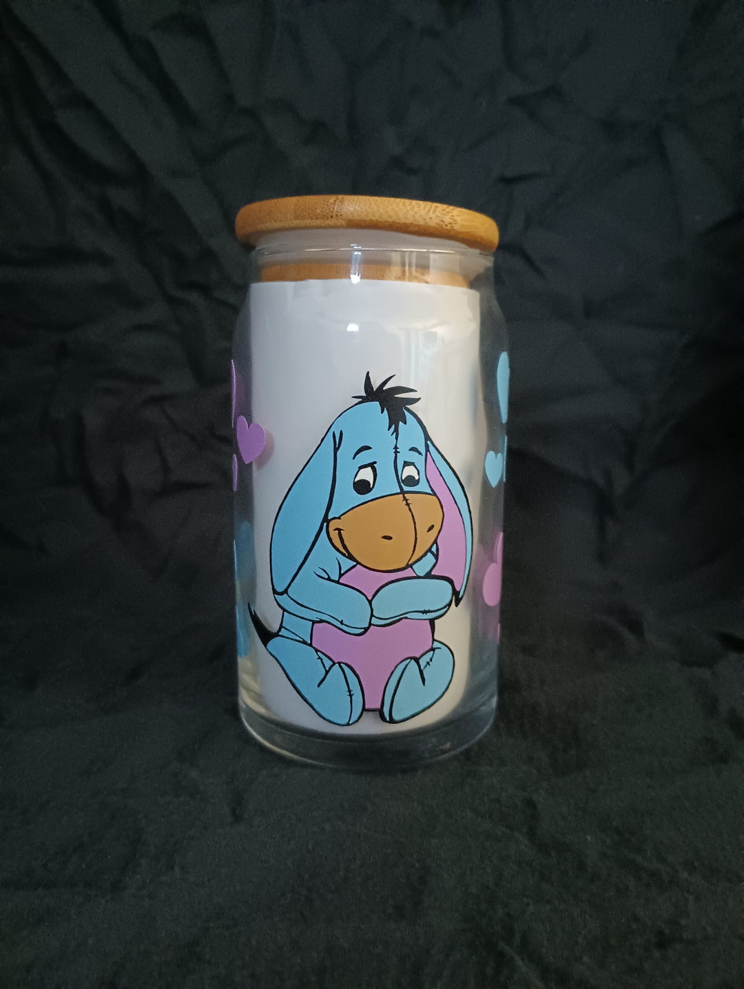Eeyore Love Glass Cup - Etsy