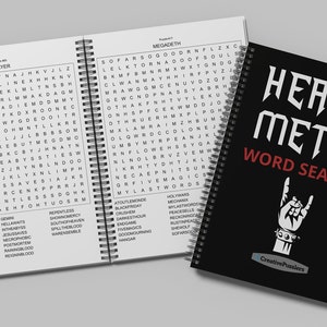 Heavy Metal Word Search: Word Searches for Metal Fans - Etsy