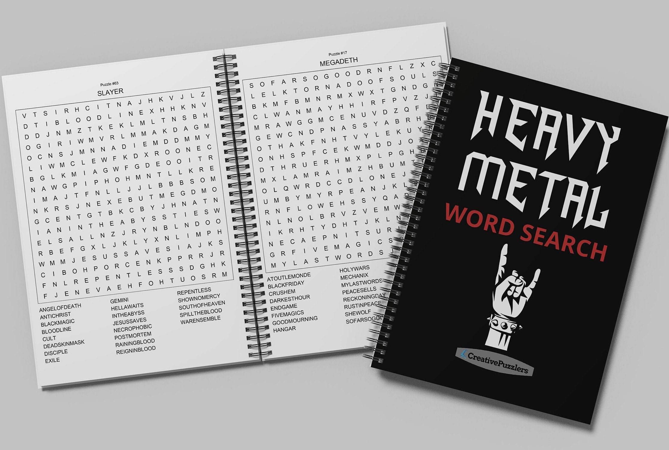 Heavy Metal Word Search: Word Searches for Metal Fans - Etsy