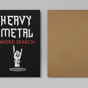 Heavy Metal Word Search: Word Searches for Metal Fans - Etsy