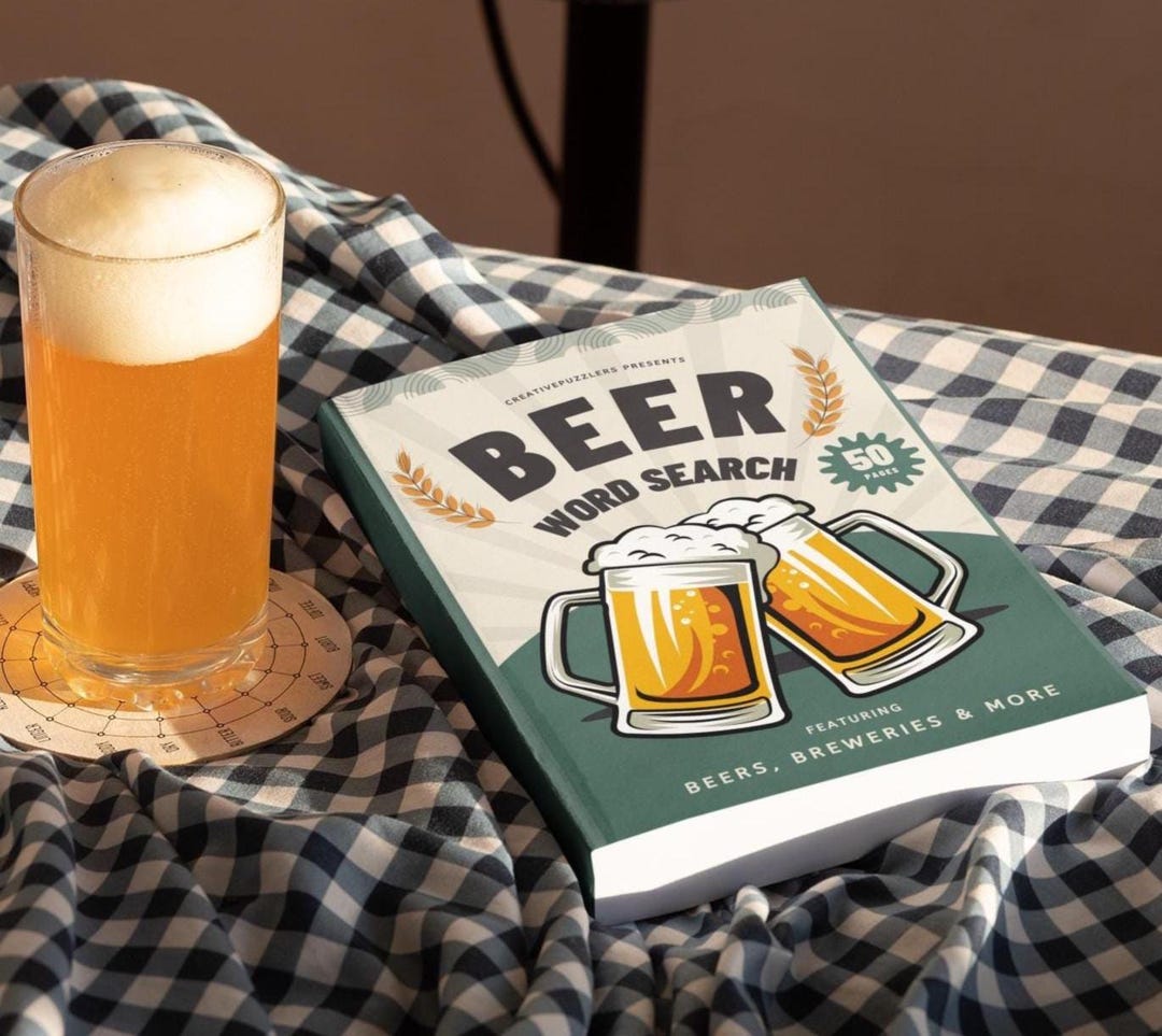 Beer Word Search: Gift Book for Beer Lovers and Brewing Fans - Etsy