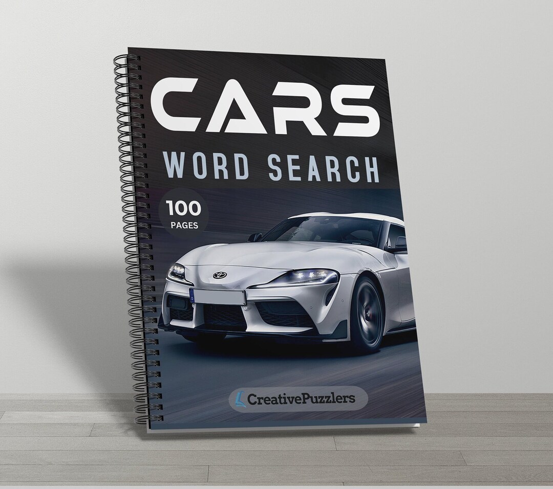 Cars Word Search: Car Themed Puzzle Book - Etsy