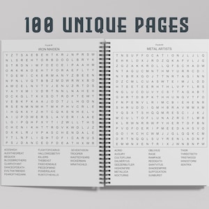 Heavy Metal Word Search: Word Searches for Metal Fans - Etsy