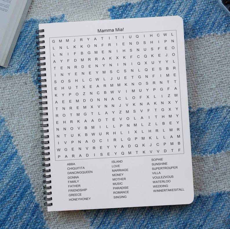 Musical Theater Word Search: Musicals Gift for Music Theatre Fans - Etsy