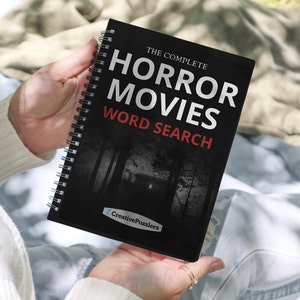 Horror Movies Word Search: 100 Horror Themed Puzzles, Horror Movie ...