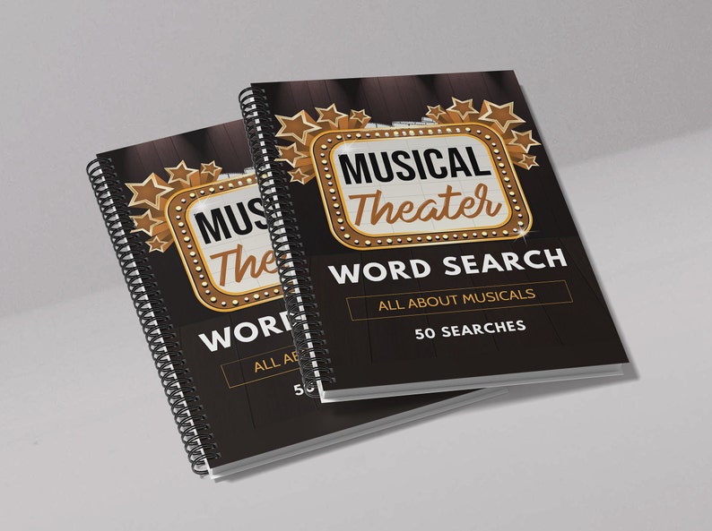 Musical Theater Word Search: Musicals Gift for Music Theatre Fans - Etsy